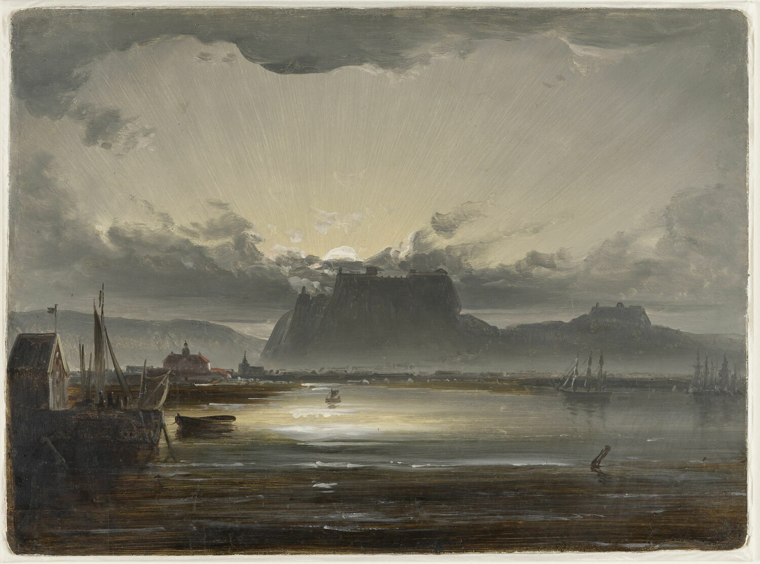 « Vue de Fredriks-hald, actuelle Halden (esquisse) » - Louvre site des ...